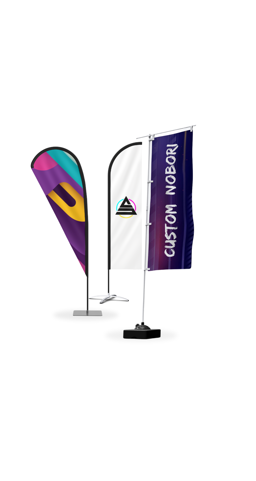 Custom Printed Advertising Flags | Upturn Prints