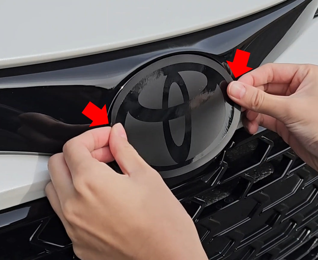 2019+ Toyota Corolla Hatchback Stealth Front Emblem Vinyl Overlay ...