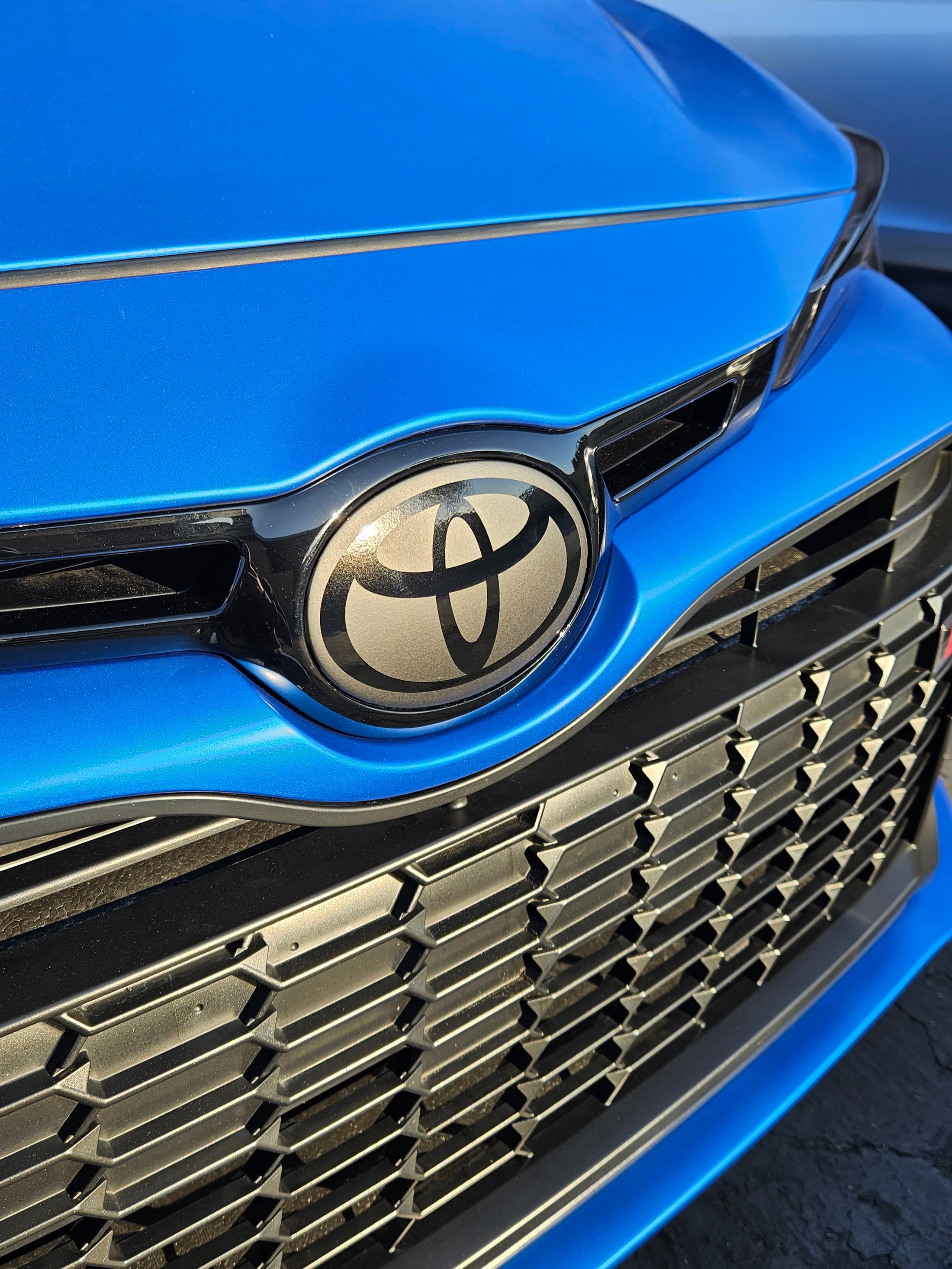 2023+ Toyota GR Corolla Stealth Emblem Vinyl Overlay Set | Upturn Prints