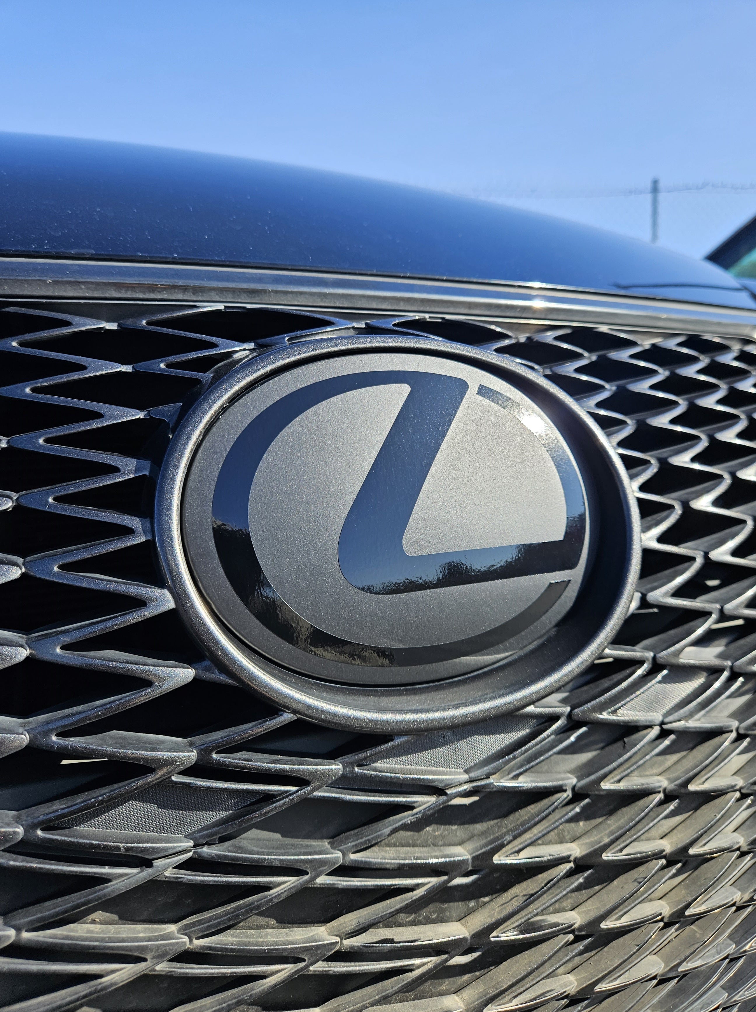 Stealth Lexus Emblem Set Vinyl Overlay Decal | Upturn Prints