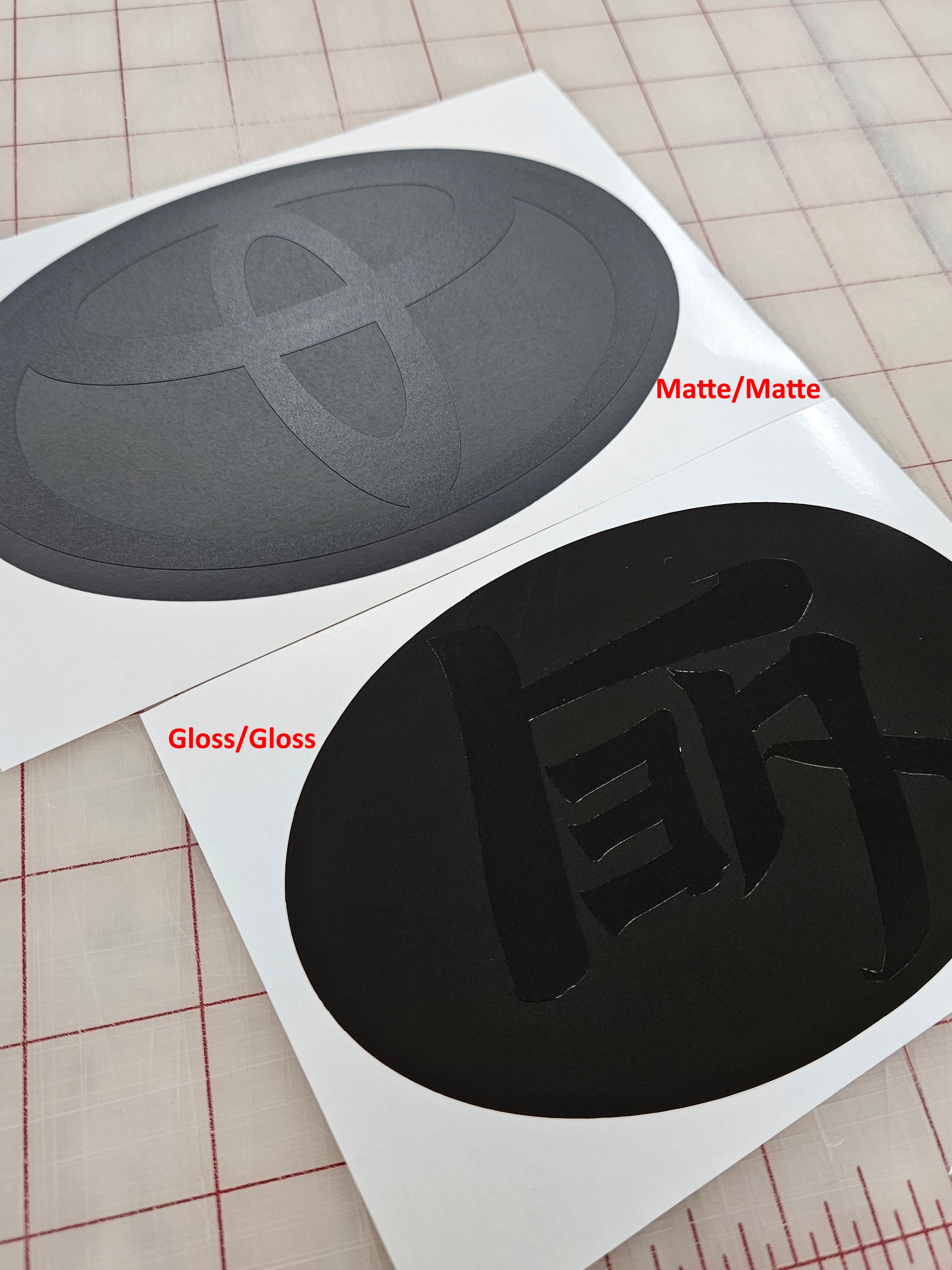 2019-2024 Toyota Corolla Hatchback Stealth Front Emblem Vinyl Overlay ...