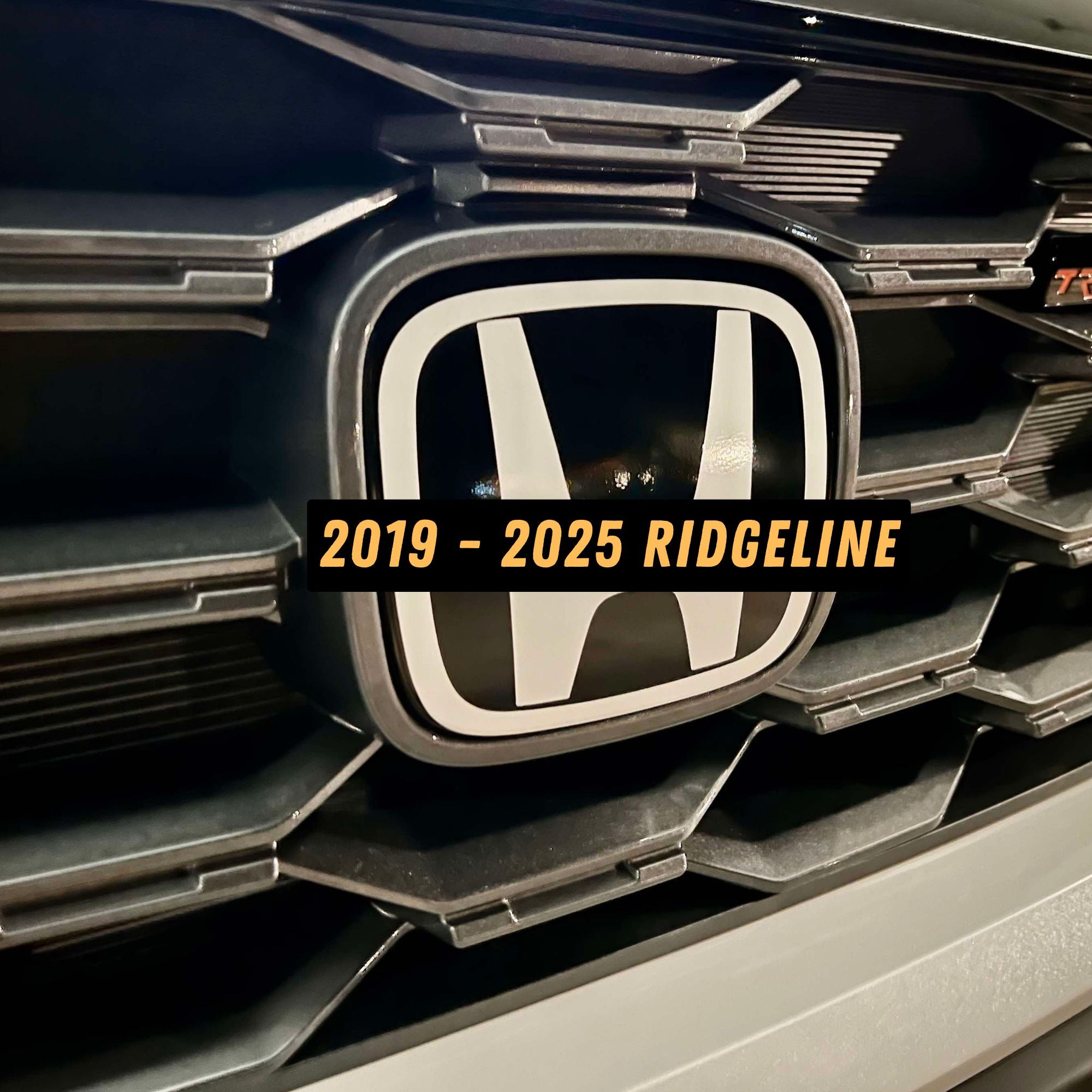 2019 - 2025 Honda Ridgeline Front Emblem Overlay Vinyl Decal Wrap ...