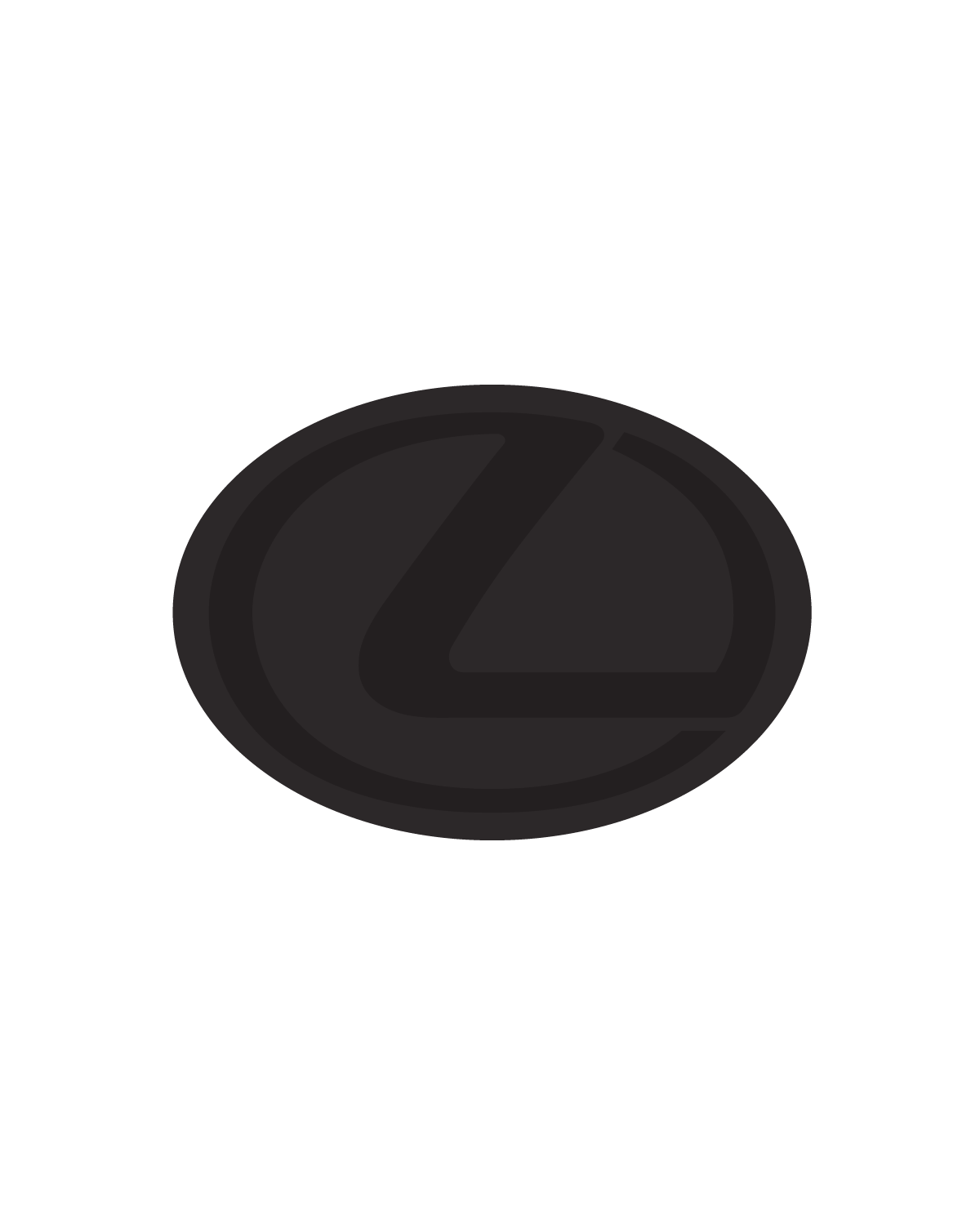 Stealth Emblem Front Vinyl Overlay | 2015-2018 Lexus RC – Upturn Prints