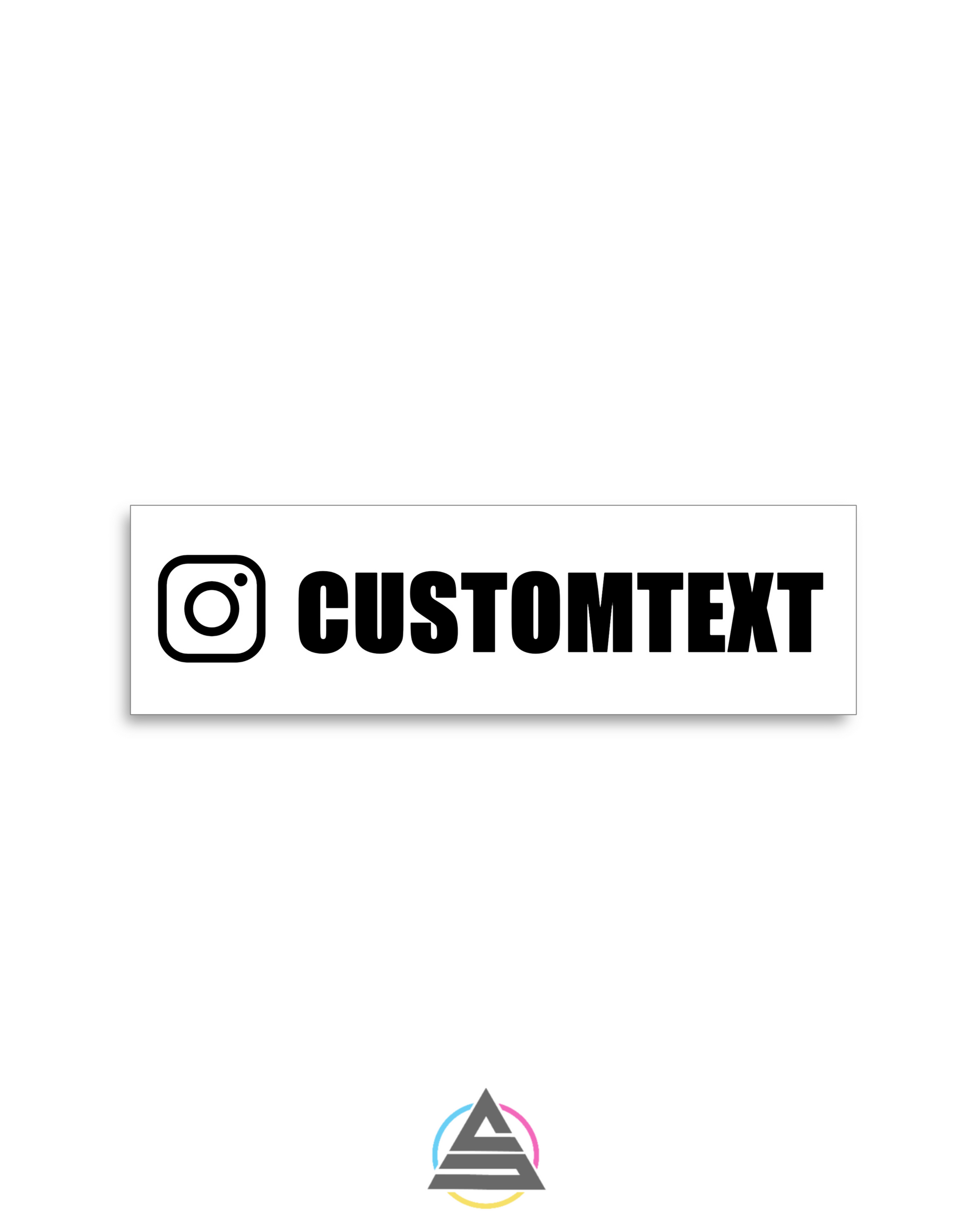 Custom Instagram Username Decals (2) – Upturn Prints